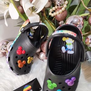 CROCS | Shoes | Crocs Classic Disney Rainbow Celebration Clog Brand New ...